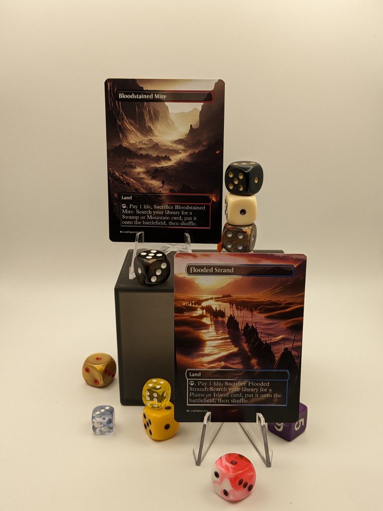 Custom Fetch Land Proxies Bundle for MTG - Artistic Magic Cards Set - Arid Mesa, Misty ...