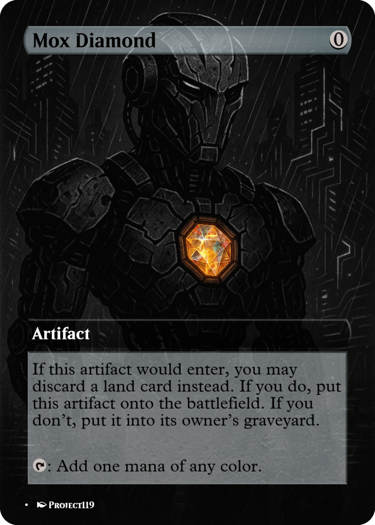 Mox Diamond – Cyberpunk Core Edition (Orange Reactor Set) - MTGEtsy