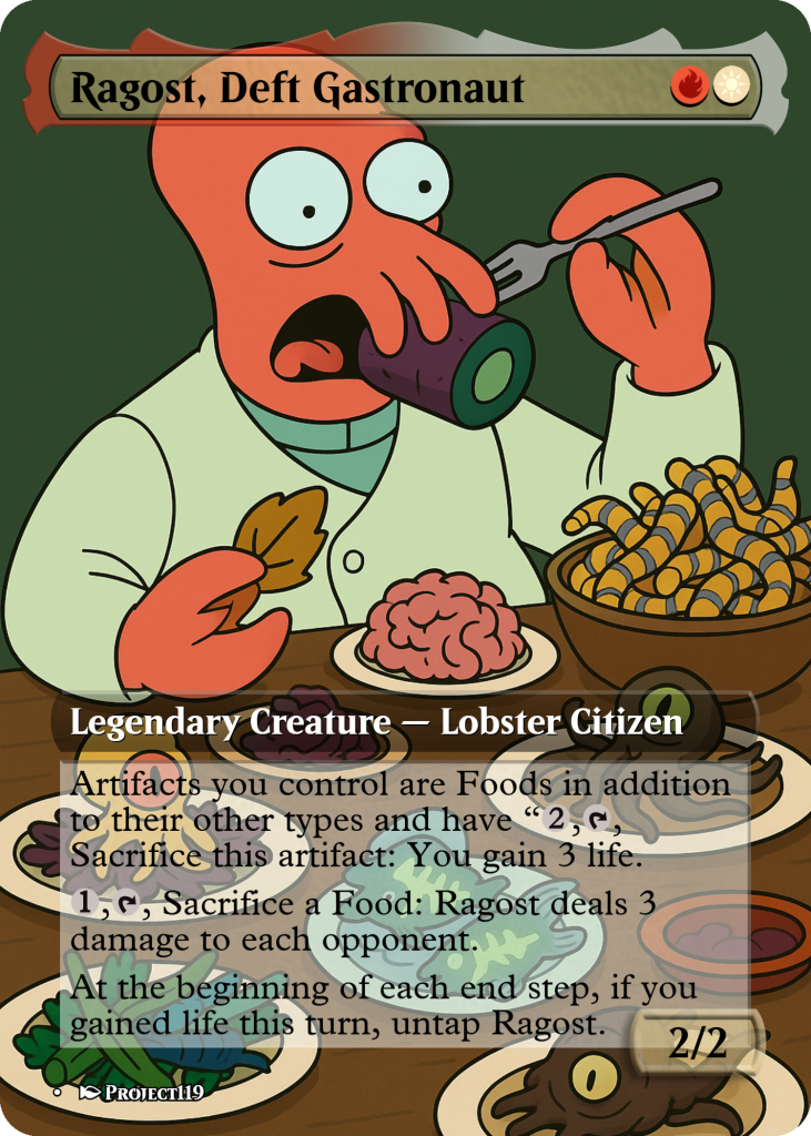 Ragost, Deft Gastronaut – Lobster Citizen MTG Altered Art Card - MTGEtsy